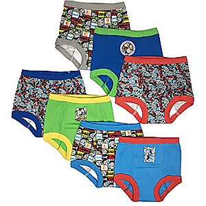 Thomas & Friends Boys Toddler Potty Training Pants with Success Tracking Chart and Stickers in Sizes 2T, 3T and 4T, 7-Pack, 3T