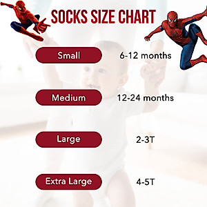 Spiderman Grip Socks, Socks for Toddler Boys, 10 Pack, Spider man Toddler Gripper Socks, Amazing Spiderman Variety Pack 2-3T