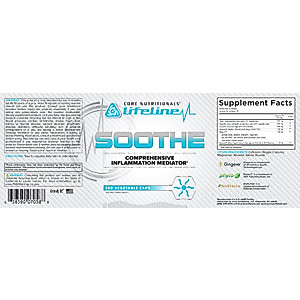 Core Nutritionals Lifeline Soothe, Comprehensive Inflammation Mediator, 180 Capsules