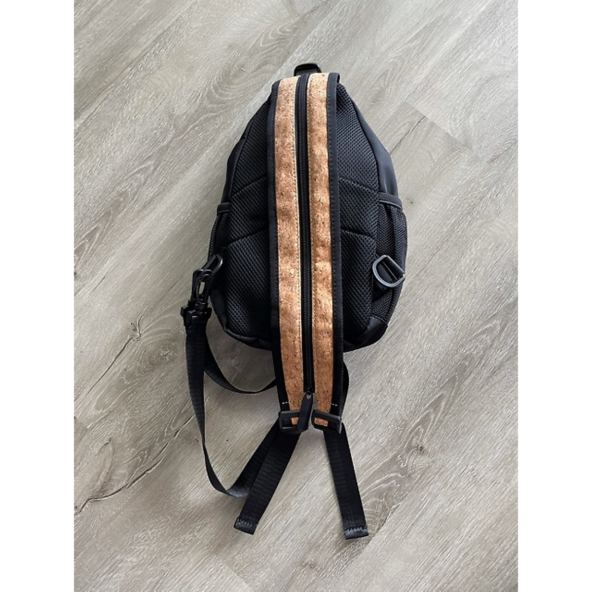 Cork Sling Bag Chest Shoulder Backpack Fanny Pack Crossbody Bags for Men Messenger bag Eco Friendly gift Sustainable Vegan Lightweight