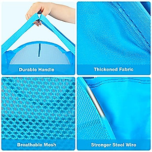 Pop Up Laundry Hamper, 2 Pack Foldable Kids Pop-up Mesh Hamper with Durable Handles, Protable Laundry Basket for Kids Room (Unicorn)