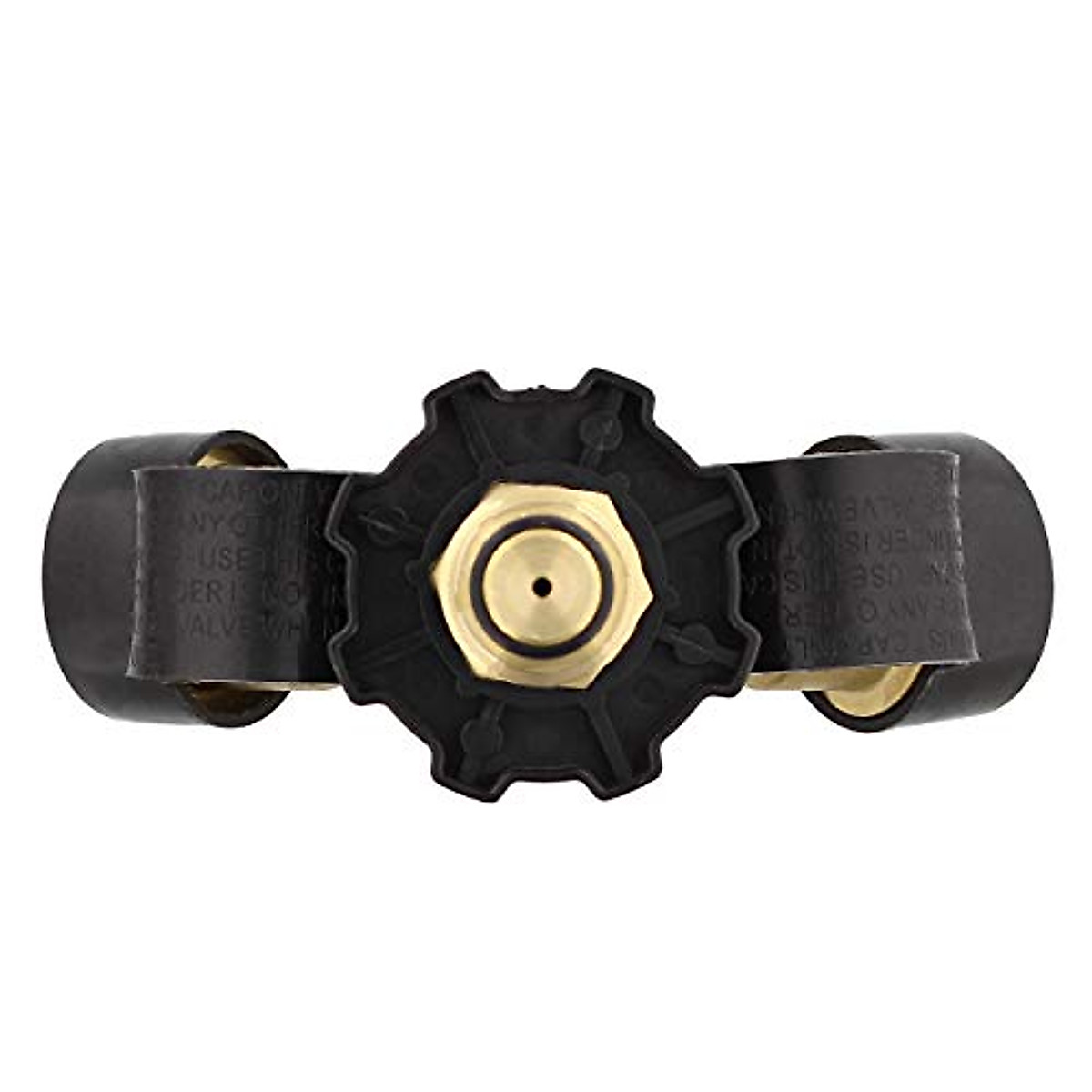 BISupply Propane Tank Adapter Converter - 2 Way Propane Y Splitter POL Propane Tank Fittings for POL and QCC1 Connection