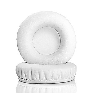 Ear Pads Cushions Cups Foam Replacement Compatible with LilGadgets Untangled PRO Kids Premium Wireless Bluetooth Headphones Earpads (White)