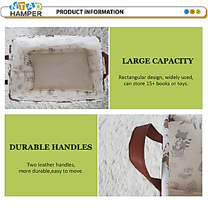 NTAOHAMPER Rectangular Dinosaur Storage Basket,Grey Dinosaur Basket,Kids Toy Box/Storage Trunk,Pet Supplies Storage Basket(Grey Dinosaur)