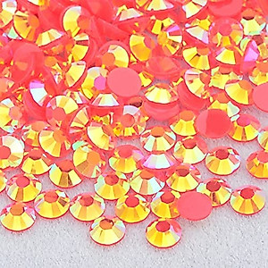 2mm 3mm 4mm 5mm Transparent Light Purple AB Rhinestone Flat Back Resin Crystal Stones Non Hot Fix Jelly Strass