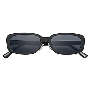 SOJOS Small Face Sunglasses Womens Men Trendy Y2K Designer Cute Shades Petite,Black