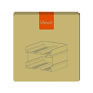 Lifewit Plastic Stackable Wine Rack for Refrigerator, Cabinet, Countertop,Wine Bottle Holder, Water Bottle Organizer for Fridge, Pantry, Hold 4 Bottles