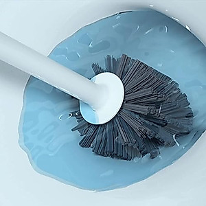 Plastic Toilet Bowl Brush Wall Mounted Floor Toilet Brush Modern Stylish Toilet Cleaner Brush Toilet Brush and Holder Set