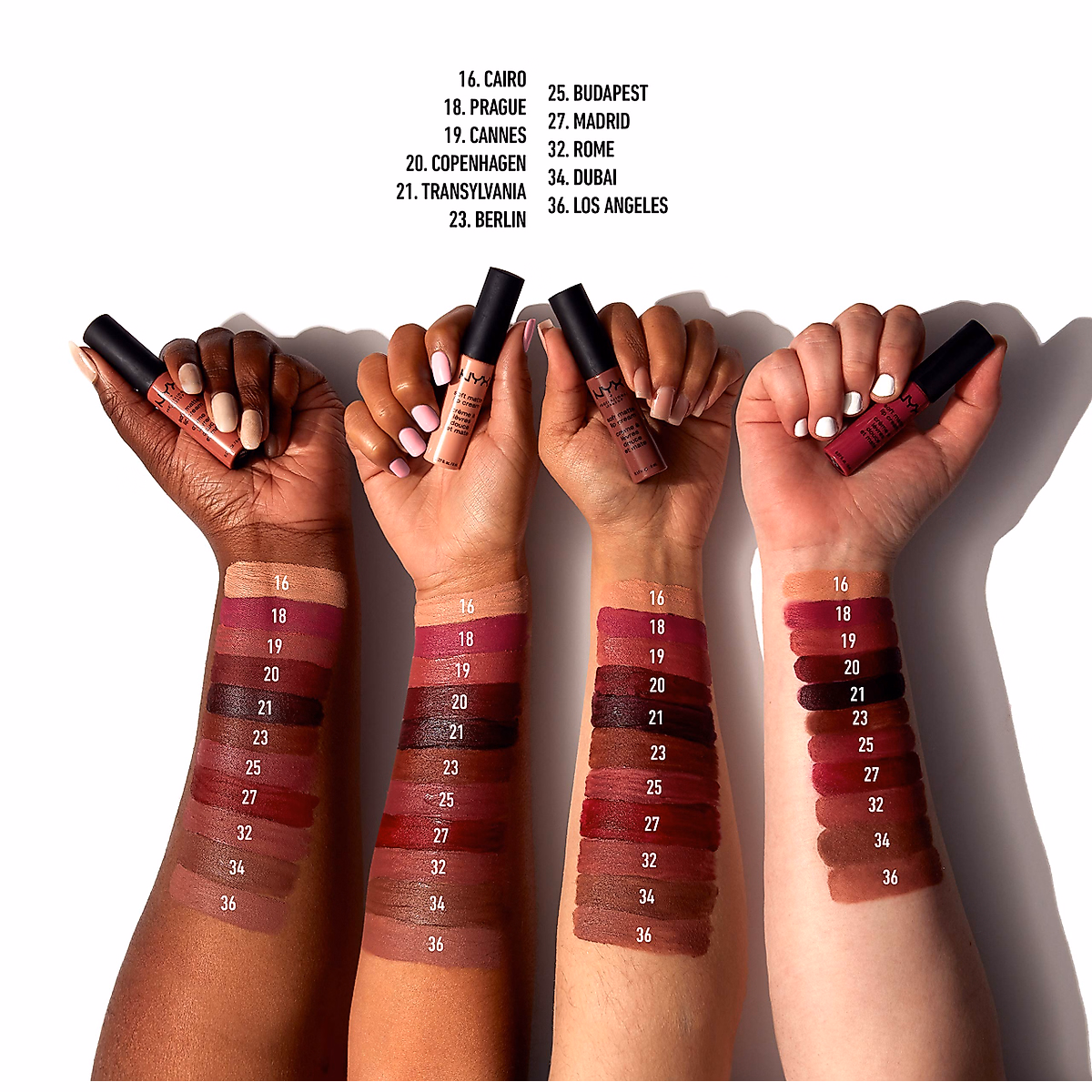 NYX PROFESSIONAL MAKEUP Soft Matte Lip Cream, Lightweight Liquid Lipstick - Madrid (Cranberry Red)