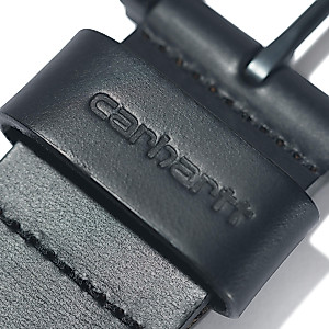 Carhartt Men's 36 Rugged Burnished Leather Box Belts, Black