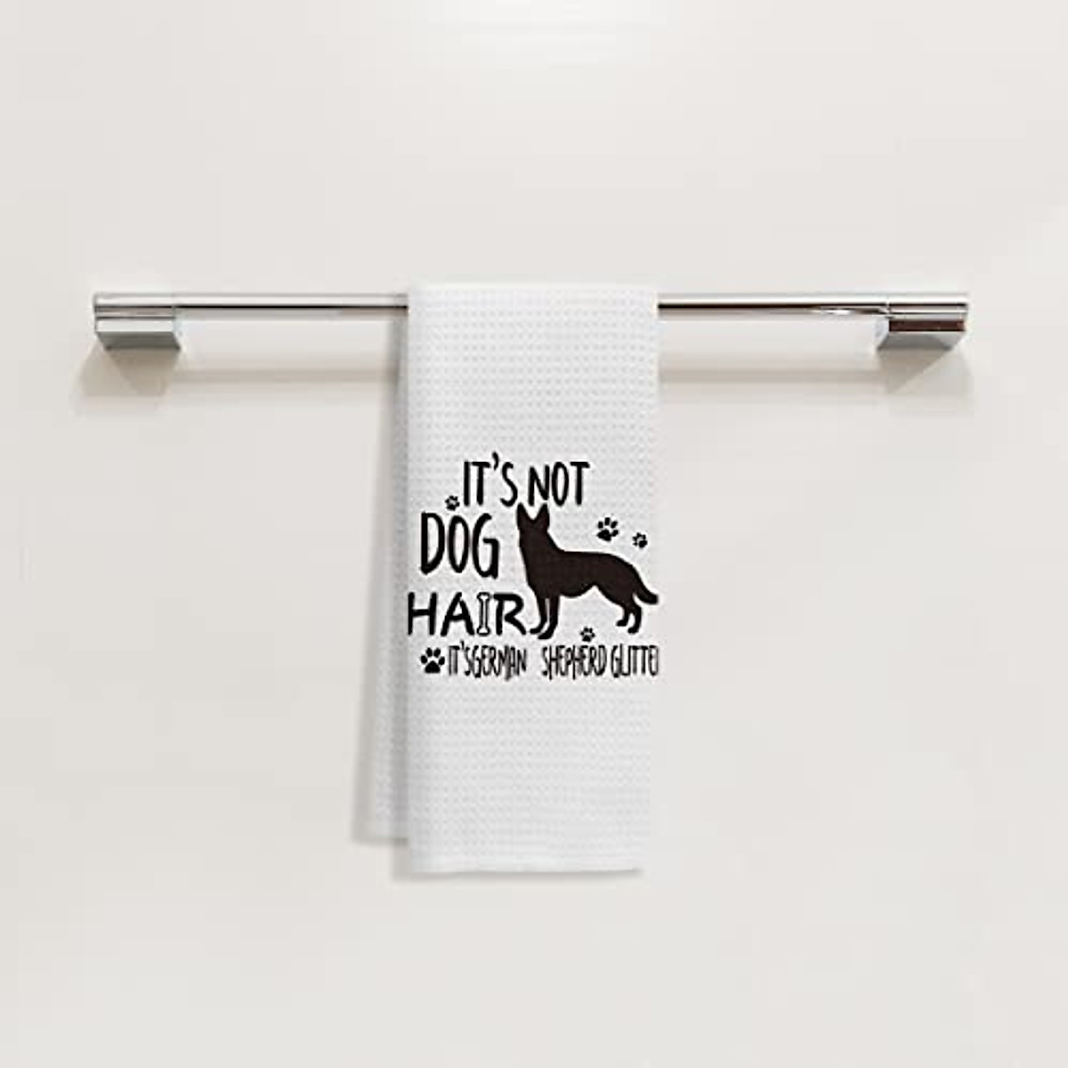 It’s Not Dog Hair It’s German Shepherd Glitter Hand Towels Kitchen Towels Dish Towels,Fall Funny Dog Decor Towels,Dog Lovers Dog Mom Girls Women Gifts