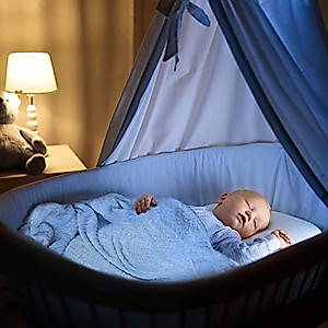 Baby Blanket Flannel, Cozy Throw Blankets for Newborn Infant and Toddler, Super Soft and Warm Receiving Baby Blanket for Crib Stroller (Blue 25 * 32")