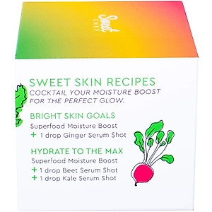 Sweet Chef Superfood + Vitamins Moisture Boost - Ginger & Vitamin C Brightening Moisturizer for Radiant Youthful Skin - Hydrating Kale & Hyaluronic Acid + Pore Refining Beet Face Moisturizer (50ml)