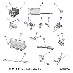 Polaris Snowmobile Regulator Assembly, Genuine OEM Part 4016163, Qty 1