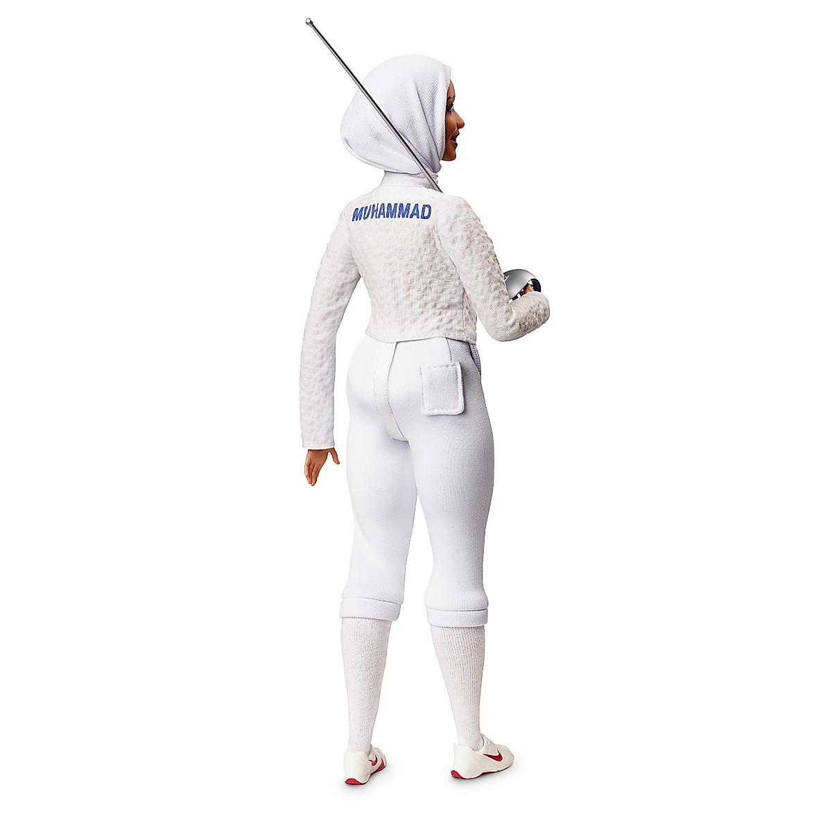 Barbie Ibtihaj Muhammad Doll with Fencing Uniform, Hijab, Sabre and Mask