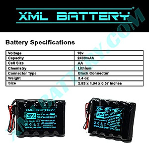 XML Battery Exogen 4000+ 2000+ 81001906 81025147 91025147 18v 2400mAh Lithium Bone Healing System