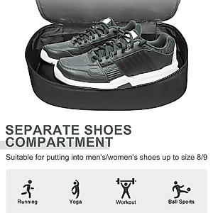 KingBig Gym Backpack Waterproof Backpack With Shoe Compartment Lightweight Travel Backpack Sports Backpack Small Gym Bag（high-capacity）