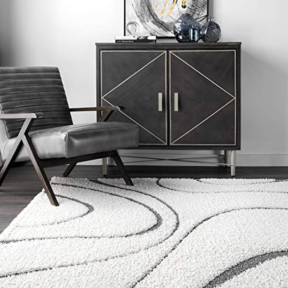 nuLOOM Carolyn Cozy Soft & Plush Shag Accent Rug, 2' x 3', Beige
