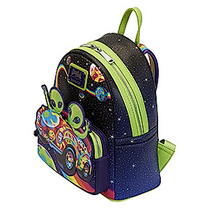 Loungefly Lisa Frank Cosmic Alien Ride Glow Mini Backpack