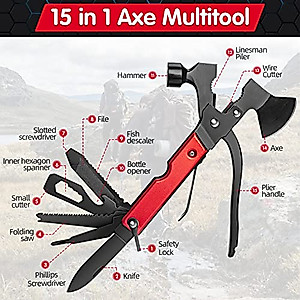 Multitool 2 PCS Set, Includes Hammer Multitool & Hatchet Multitool