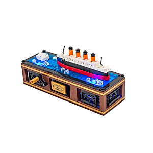 Brick Loot Iceberg Titanic Building Blocks Set with Light Kit & Motion, Toy Ship Model, Building Bricks Sets for Adults or Kids 6 Year Old +, Home Decor, Compatible with All Major Brands (319 Pieces)