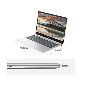 HP 2023 Chromebook Laptops for Student & Business, 15.6'' HD Computer, Intel Pcocessor N200(up to 3.7 GHz), DDR5 8GB RAM, 192GB(64GB SSD+128GB Card), USB-C, Wi-Fi, Lightweight, Chrome OS, ROKC Bundle