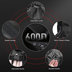 Zettum Air Conditioner Cover for Outside Units 36 Inch - 600D Air Conditioning AC Covers Waterproof, Outdoor Winter Cover for Central AC Condenser, Swamp Cooler, Pool Heater, Heat Pump, HVAC and More