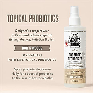 SKOUT'S HONOR Probiotic Daily Use Dog of The Woods Deodorizer, 8 fl. oz, 8 FZ