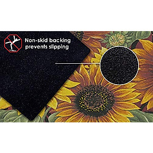 Toland Home Garden 800108 Sunflower Medley Fall Door Mat 18x30 Inch Summer Outdoor Doormat for Entryway Indoor Entrance