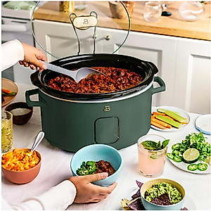 Beautiful 6 Qt Programmable Slow Cooker, Thyme Green by Drew Barrymore