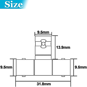 Warmstor 6-Pack BNC Female to BNC Dual Female Adapter Splitter BNC Cable 3-Way Connector for for Antenna CCTV DVR Camera