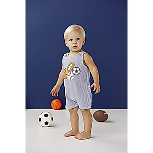 Mud Pie baby boys Jon, Blue, 12-18 Mud Pie Sport Jon Jon Blue 12 18 Months, Sport, 12-18M US