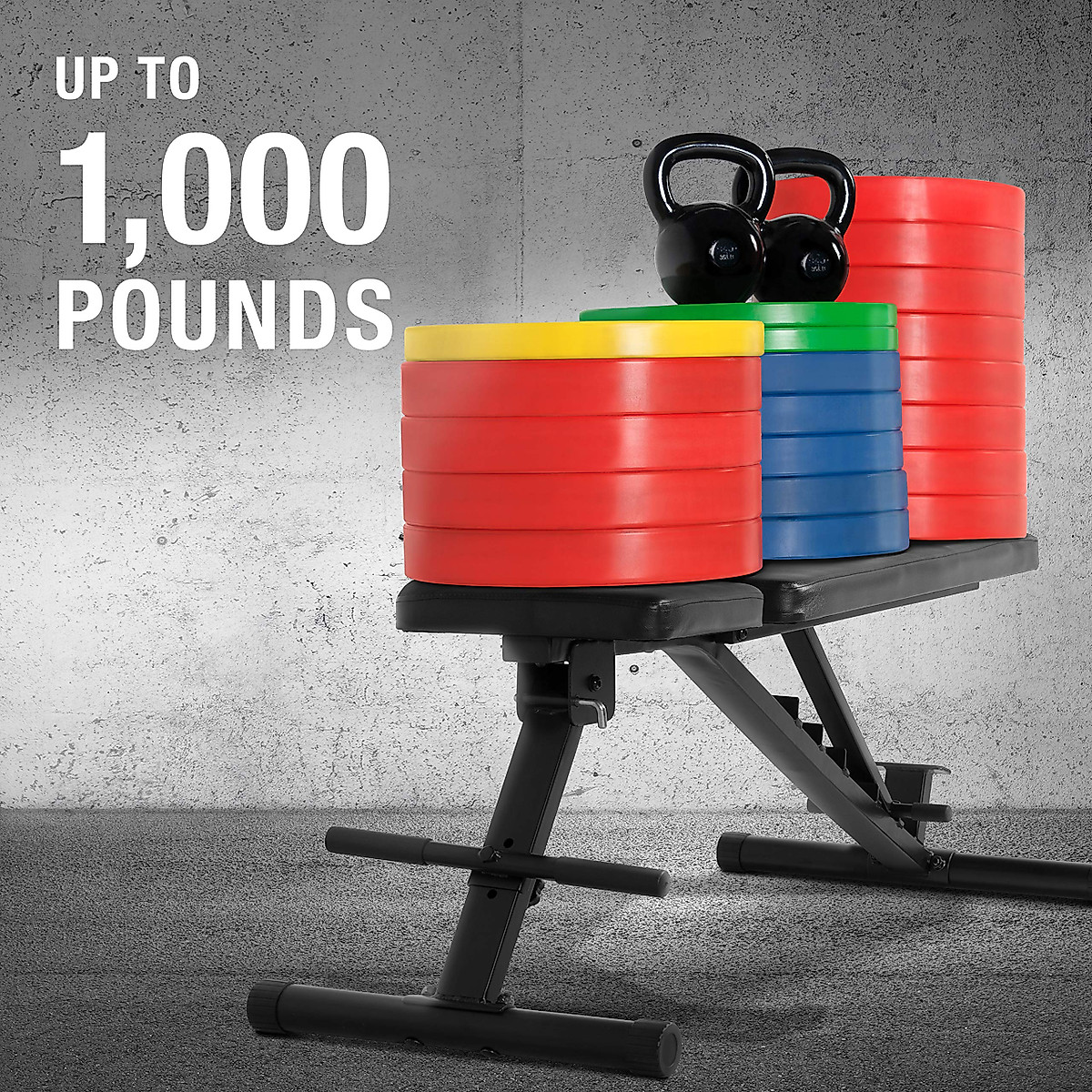 CAP Barbell Multi Purpose Adjustable Utility Bench, Black (FM-CS904BK)