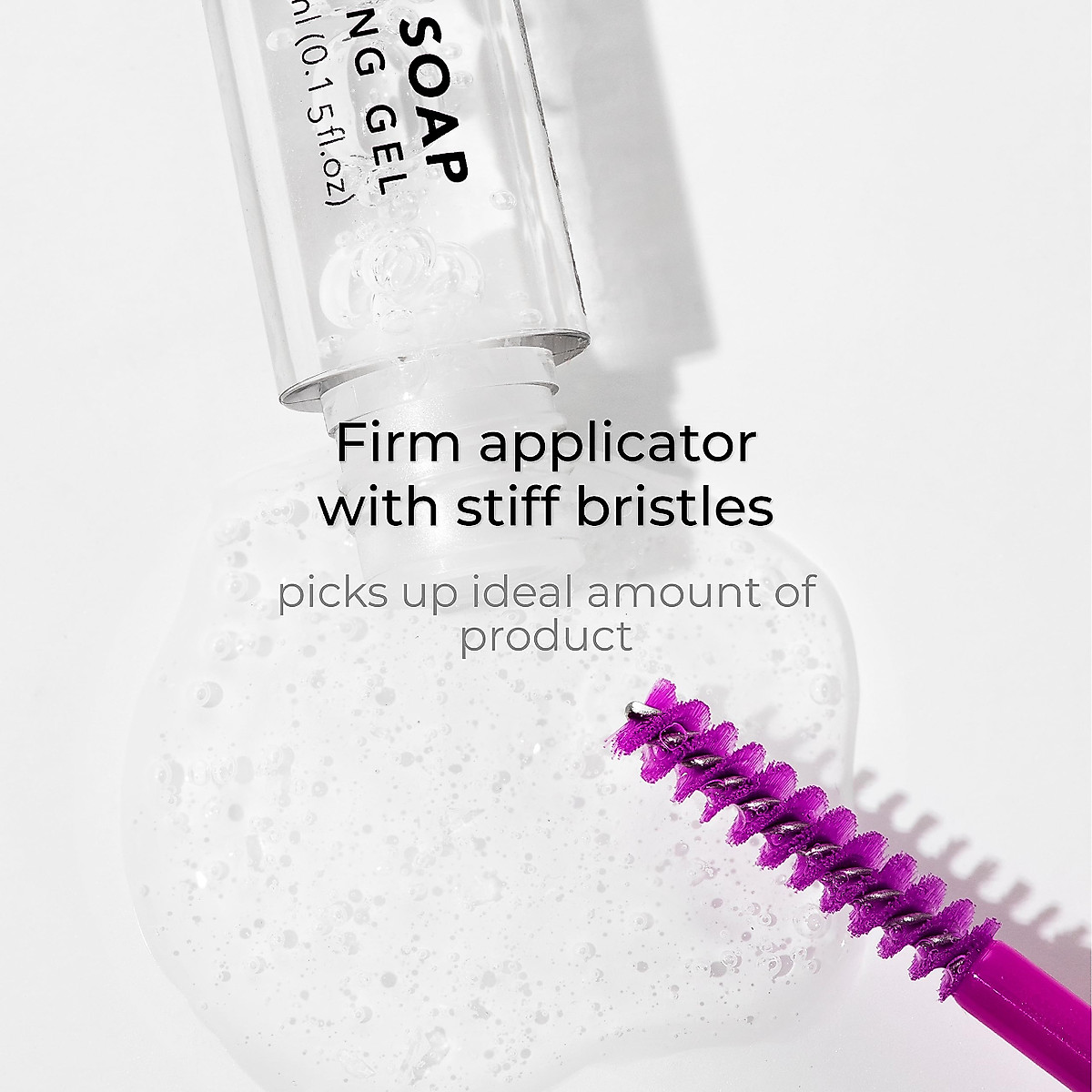 LAMEL Liquid Brow Soap - Transparent Eyebrow Setting Gel - Waterproof & Sweat-Proof Brow Mascara - Styling for Feathered & Fluffy Brows Makeup - 401-4,5ml / 0.15oz