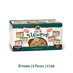 Weruva Classic Stews Cat Food, Spoil Me Stewpid! Variety Pack, 3oz Can (Pack of 18)