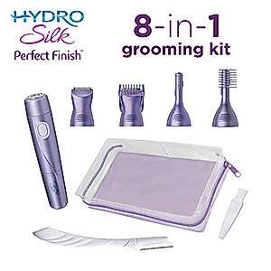 Schick Hydro Silk Perfect Finish Trimmer, 8-in-1 Grooming Kit for Women