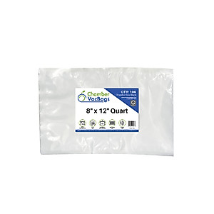 100 Vacuum Chamber Pouches 3-Mil 8" X 12" ChamberVacBags for All Chamber Sealer Machines