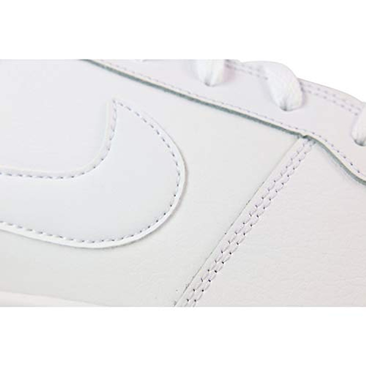 Nike Men's Ebernon Low Basketball Shoe, White/White, 12 Regular US