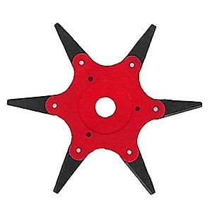 Sothread(TM) 6 Steel Blades Lawn Mower Grass Eater with Trimmer Head Brush Cutter Tool Walk-Behind Lawn Mowers Garden Clean Accessories