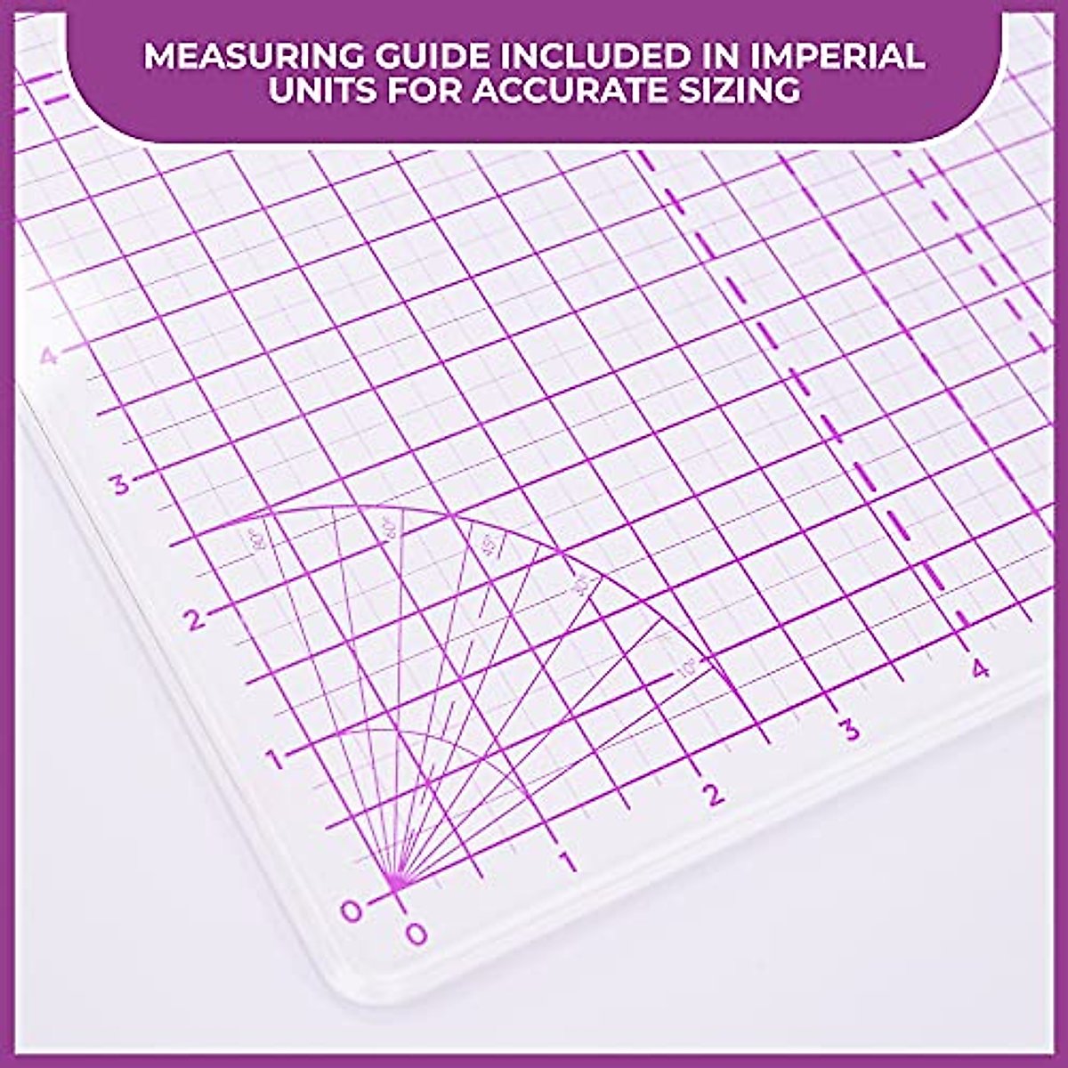 Toughened Glass Cutting Mat (13” x 19”) - Easy Clean Smooth Surface For Gluing & Inking - Multi-functional Crafting Capabilities - Includes Popular Card Sizes for Easy Measures by Crafter’s Companion