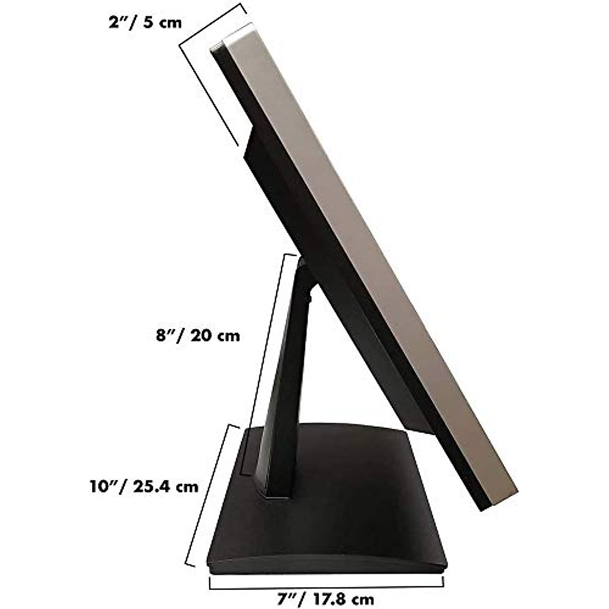 ANGEL POS 24" Metal Housing Capacitive LED Capacitive Multi-Touch HDMI VGA Monitor 16:9 Display 1080p, Seamless Splash Proof Flat Touchscreen, Industrial, Office, Retail, Restaurant