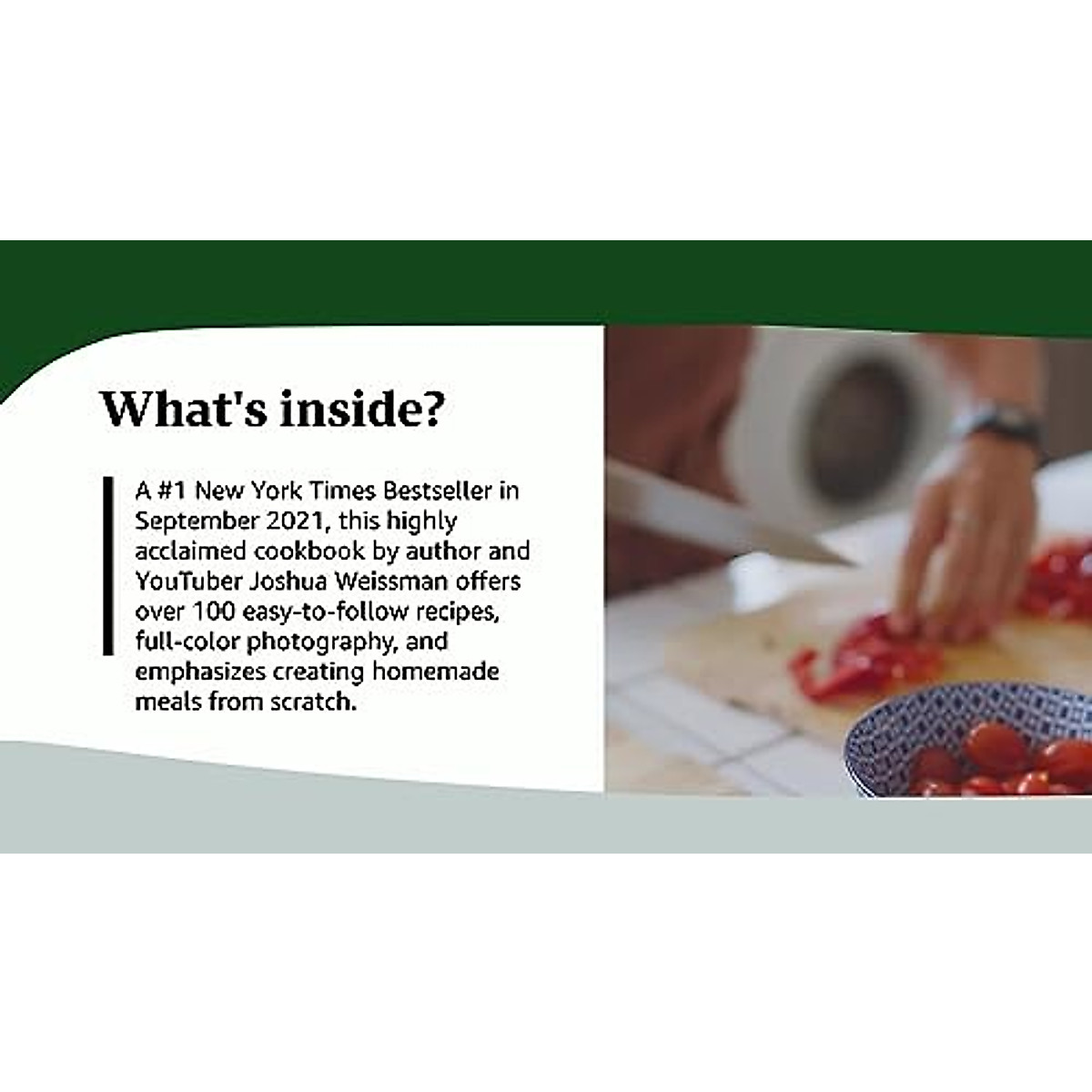 Joshua Weissman: An Unapologetic Cookbook. #1 NEW YORK TIMES BESTSELLER