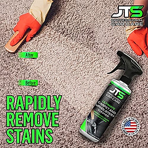 Carpet & Upholstery Cleaner - Powerful Car Carpet Cleaner For Auto Detailing | Cloth, Upholstery & Fabric Car Interior Cleaner Solution | Stain Remover Shampoo For Car Seat, Floor Mats & More (16 Fl Oz)