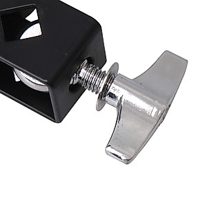 Yibuy Sound High Pitched Plastic Percussion Instrument Double Mounted Bell Kit for Drum