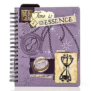 Conquest Journals Harry Potter Time is of The Essence Undated Spiral Planner, Vertical Format, Wrapped Book Board Cover, Spiral Bound, 5 Sticker Sheets, Elastic Closure Strap, Bookmark, 7.75"x9.25"