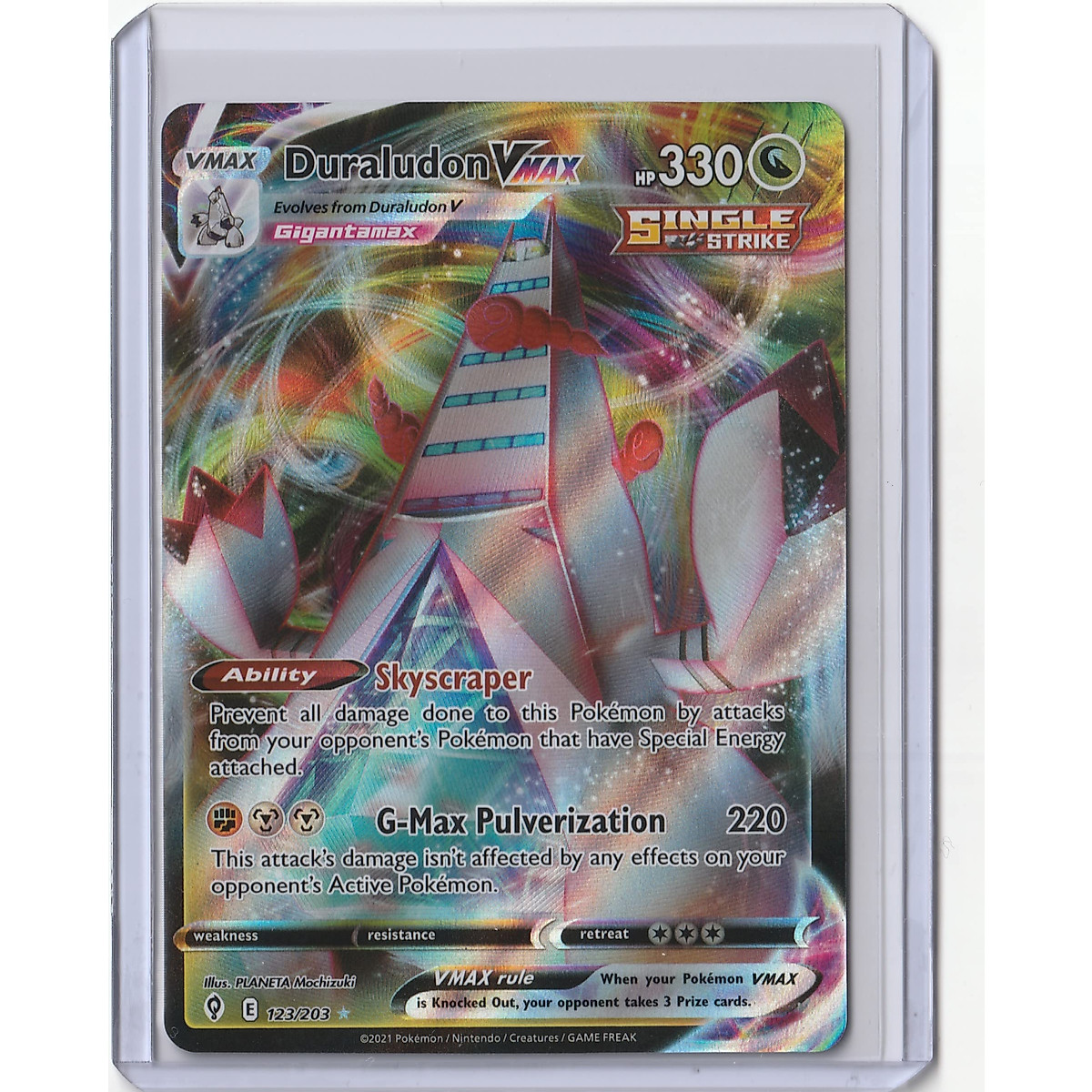 Duraludon VMAX 123/203 - Ultra Rare - Evolving Skies - NM/M