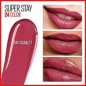 Maybelline SuperStay 24, 2-Step Liquid Lipstick, Stay Scarlet
