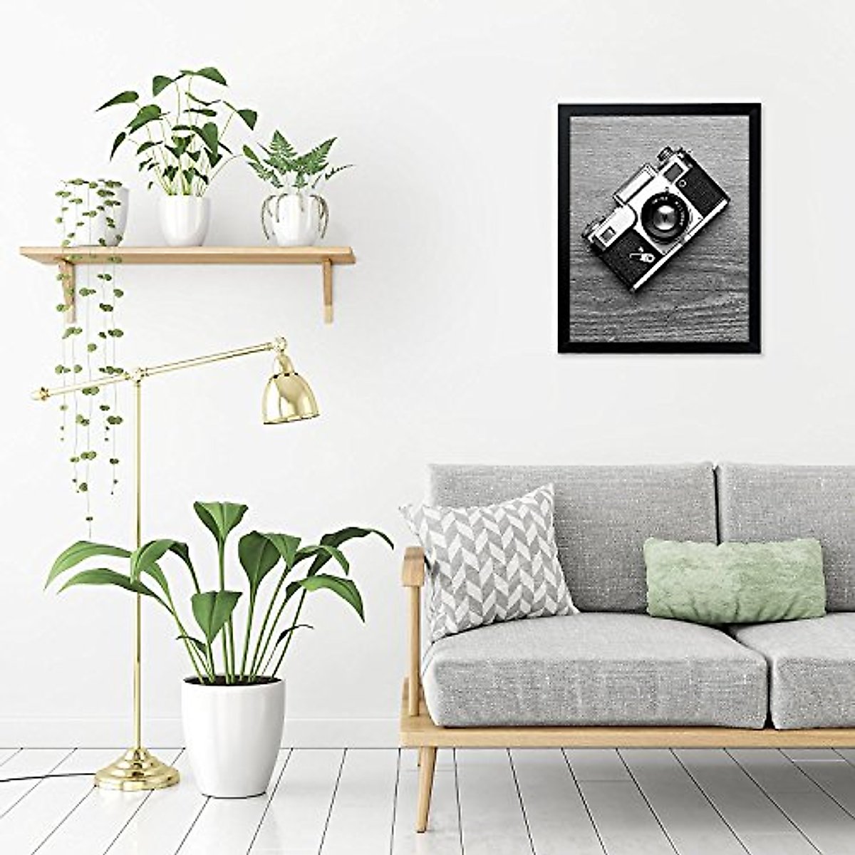 Americanflat 16x20 Poster Frame in Black - Composite Wood with Polished Plexiglass - Horizontal and Vertical Formats for Wall with Included Hanging Hardware