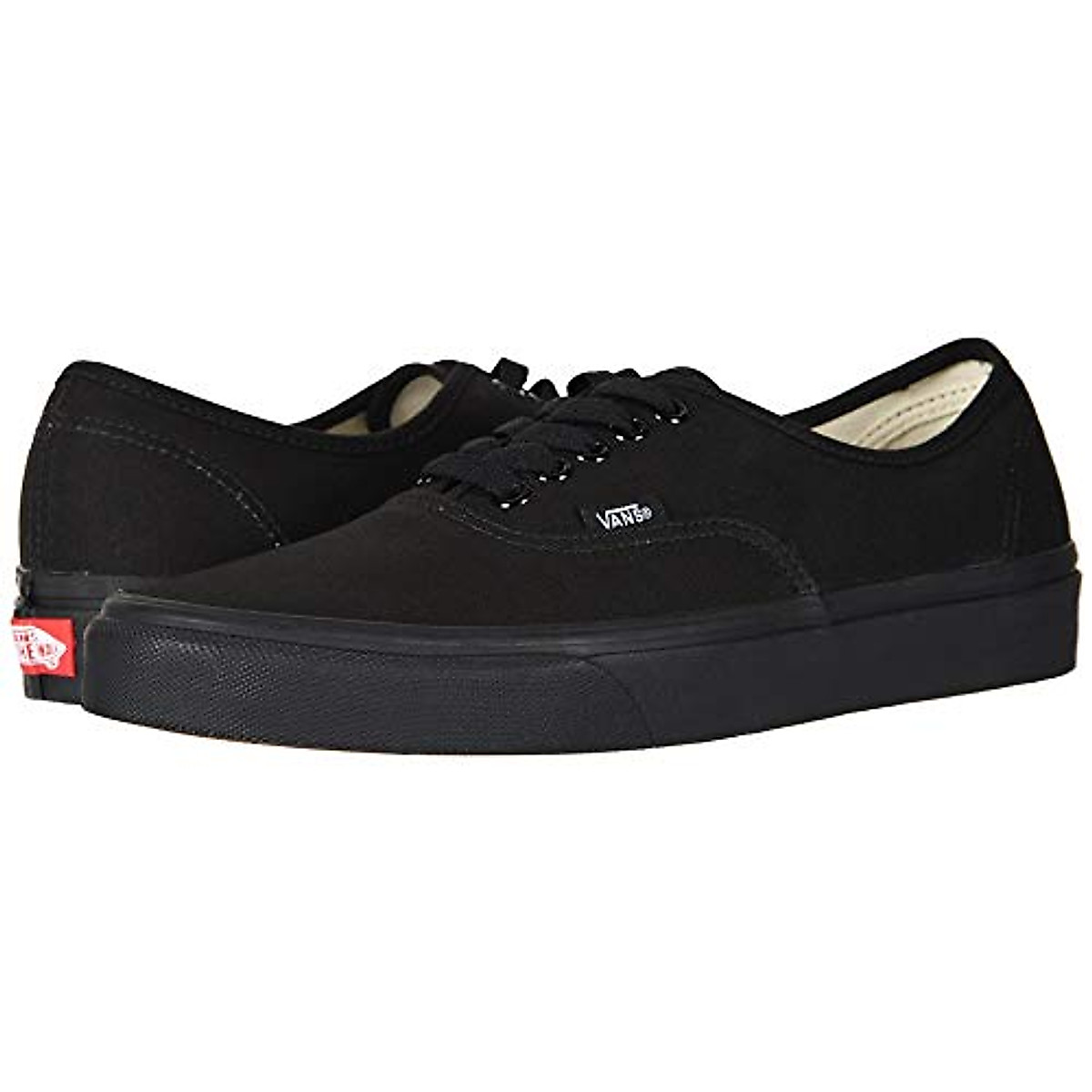 Vans Authentic, Black Black, Size 9.5 Men/ 11 Woman