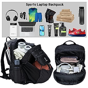 Travel Laptop Backpack Water Resistant Laptop Bag with USB Charging Port, 17 Inch Computer Business Backpack for Men Women Computer Carry On Backpack Durable Work College Business Bag Casual Daypack